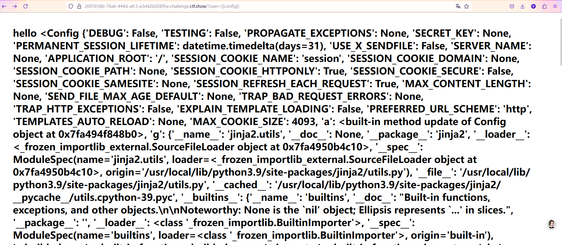 Flask-SSTI限制长度绕过 - Suzen